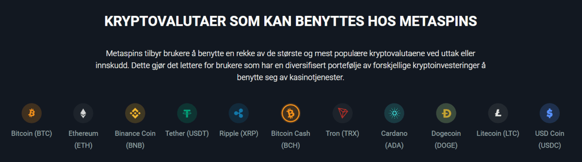 Metaspins Foreløpig anmeldelse - Neste generasjons Krypto Casino